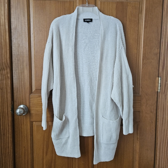 Express | Sweaters | Express Cream Openfront Sweater Express Cardigan ...